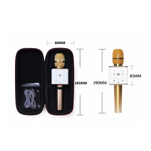 TuXun Bluetooth Q7 microphone wireless mobile phone microphone audio integrated handheld KTV ...