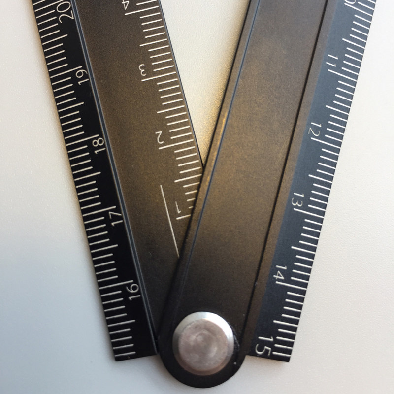 Kokuyo Folding Ruler Aluminum - Retro Color Primary School Students ...