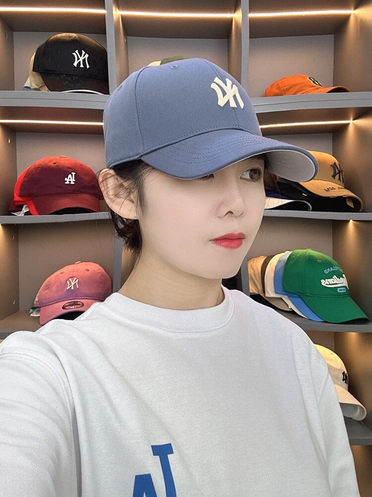 Mlb baseball cap 2024 Genuine new small label NY Yangji team peaked ...