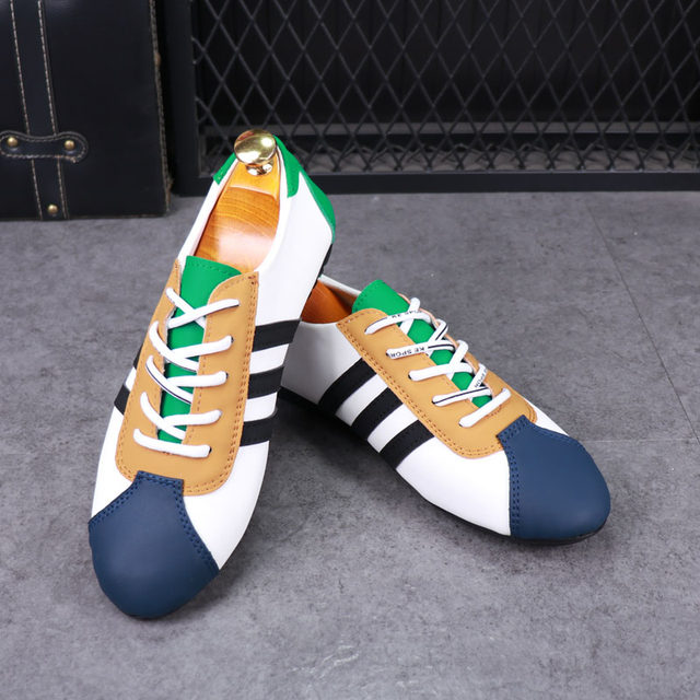 European station men's shoes 2024 summer white shoes Korean version ...