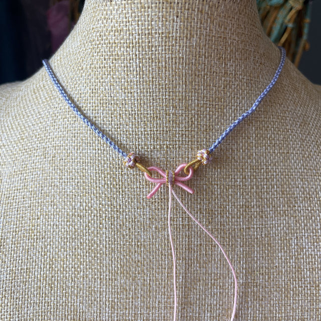 Handmade weaving in the princess necklace editing rope semi -finished ...