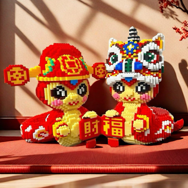 Building blocks toy series God of Wealth 2025 building blocks every ...