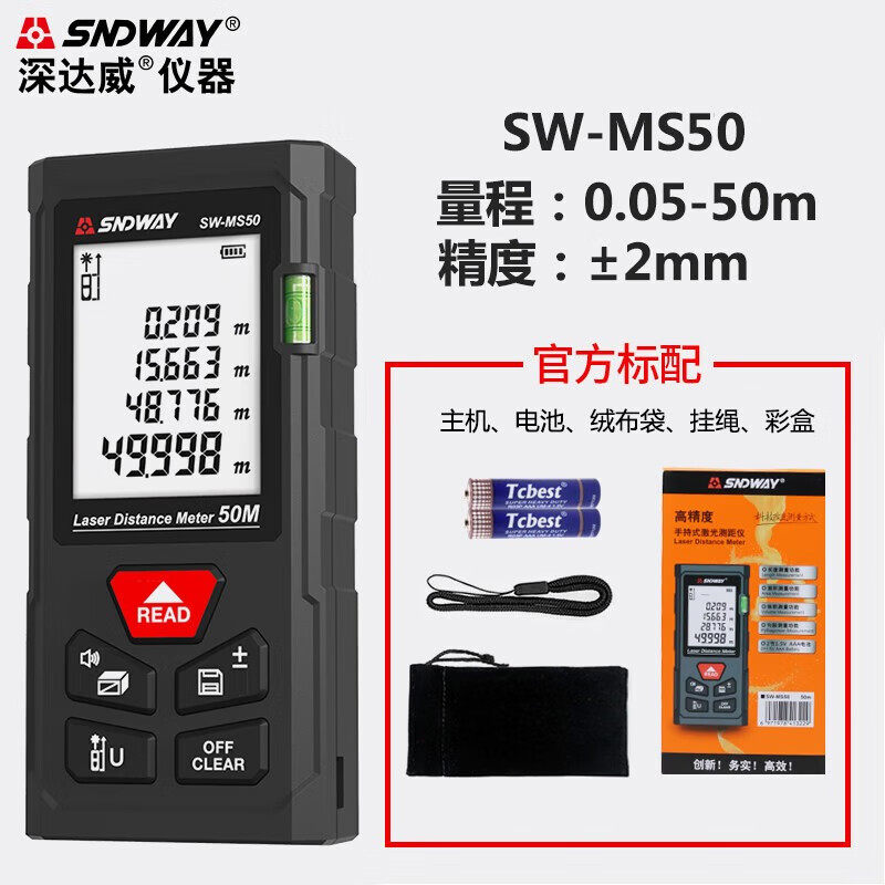 Dalmierz Laserowy Shendawei - Przyrząd Pomiarowy Podczerwieni (SW-M40 ...