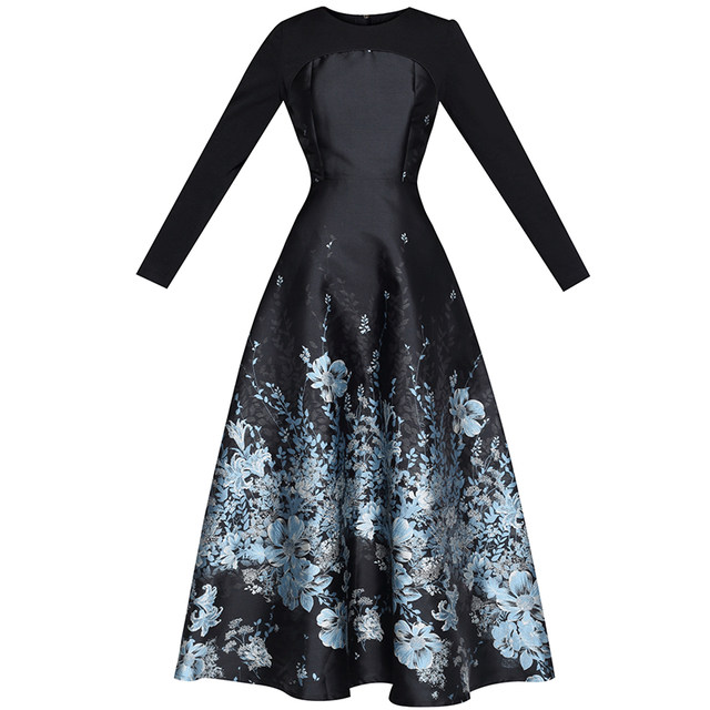 Dark Night Rose Autumn and Winter Hepburn Hepburn retro small black ...