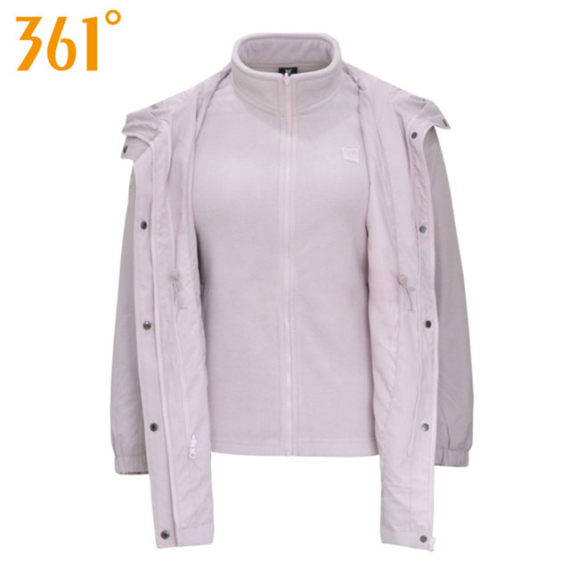 361 Degree Women's Velvet Lined Windbreaker 2023 Winter New Style 361 ...