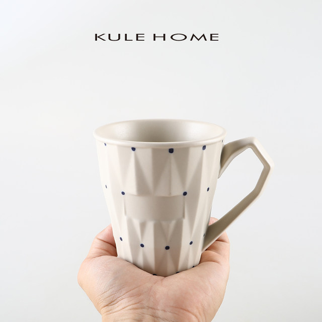 KULE HOME ceramic water cup, creative and trendy household mug, coffee ...