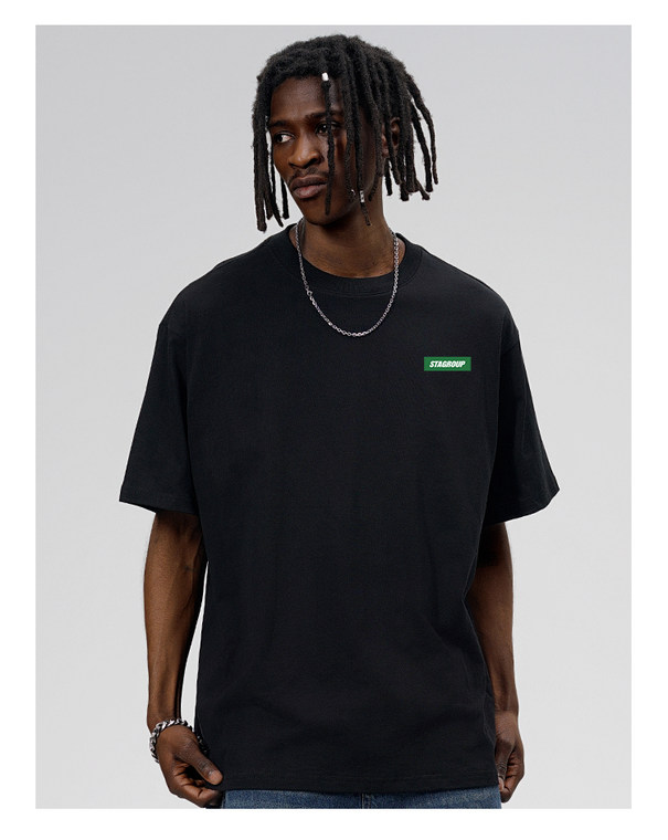 STA classic series of imitation embroidery national trend short-sleeved ...