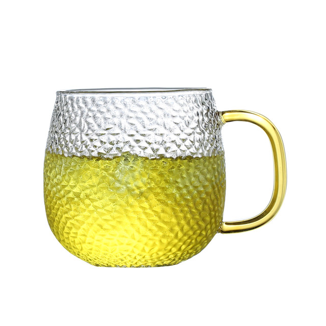 Youdetang handmade heat-resistant glass tea set hammer pattern teacup ...