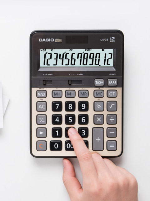 New CASIO Casio DS-2B bank accounting fast flip silent calculator ...