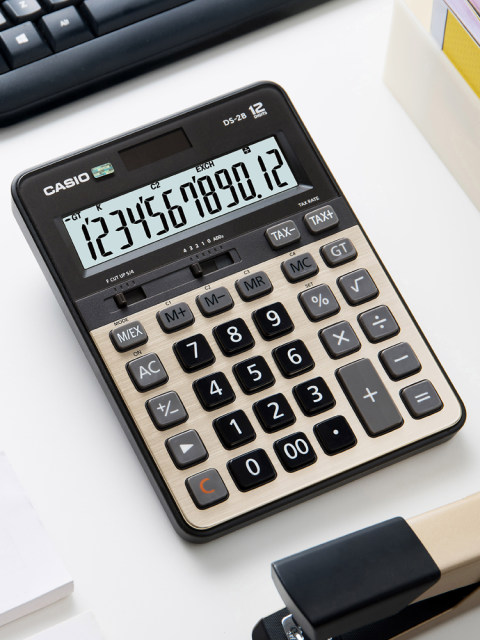 New CASIO Casio DS-2B bank accounting fast flip silent calculator ...