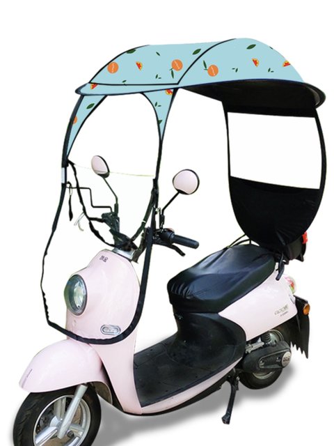 Electric battery car canopy sun protection rainproof thickened canopy ...