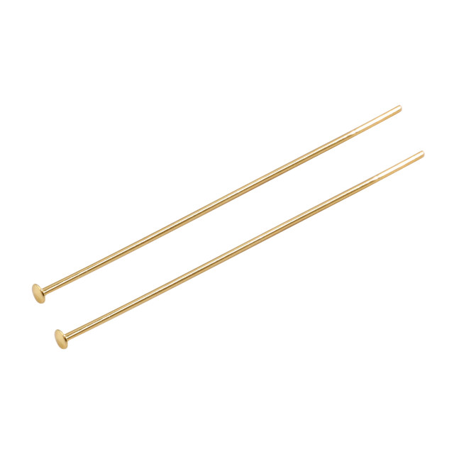 Copper Plated with Real 18K Gold, Curved Mushroom Head Push Pins, T ...