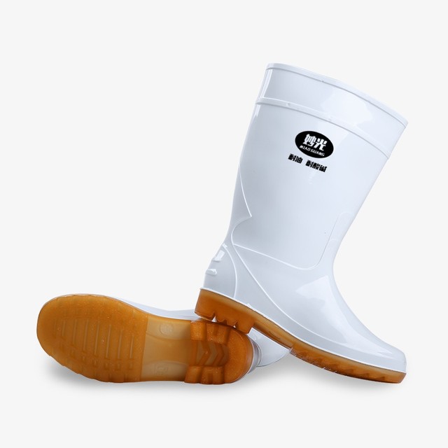 Miaoguang Food Factory special white rain boots, sanitary boots, water ...
