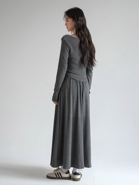 Lan Ruo Shui 2025 new large size spring clothes, shoulders irregular ...