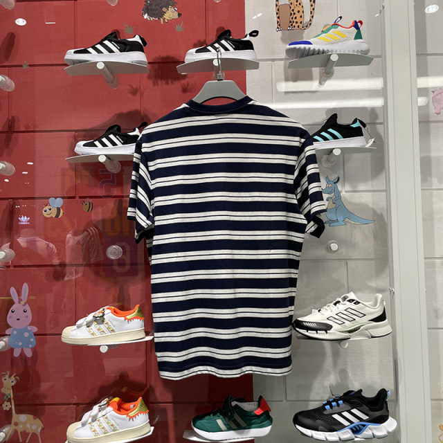 Adidas Men's 2024 Summer Letter Striped Cotton Sports Casual Short ...