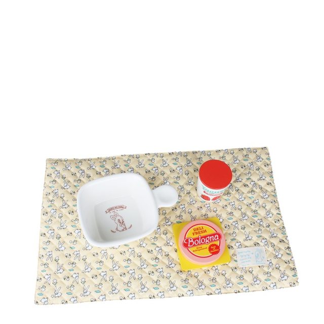 ins cute pet placemat floral dog eating mat anti-spill and slippery cat ...