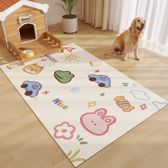 Pet floor mat waterproof leather dog mat cat cage dog cage eating anti ...