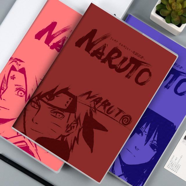 Animation peripheral Naruto rubber sleeve notebook Kakashi Sasuke ...