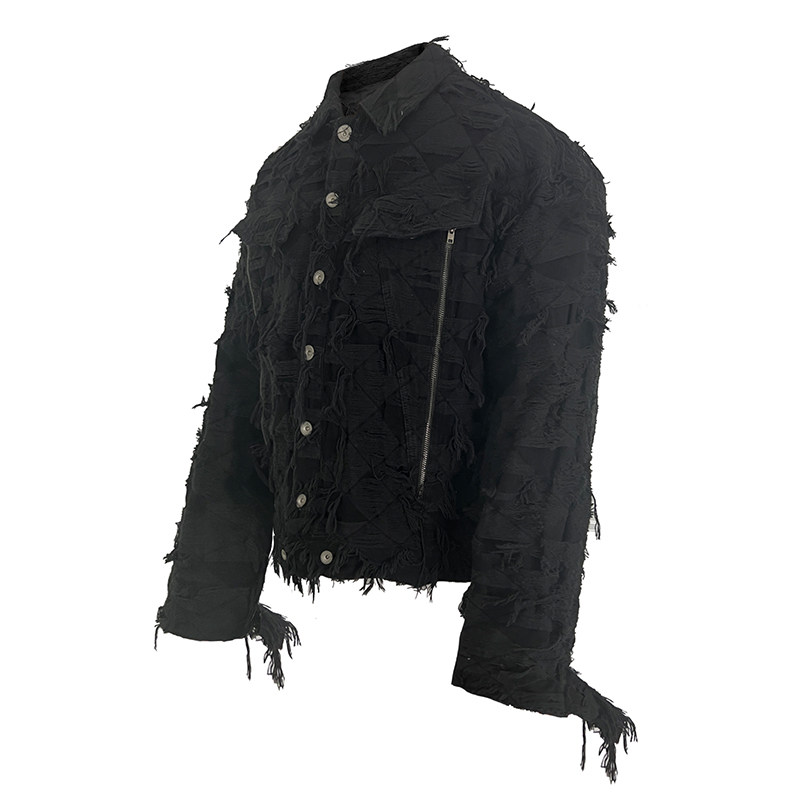 JCAESAR23FWMummifiedJacket mummy jacket niche design tassel destruction