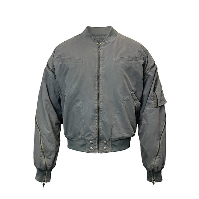 JCAESAR DOUBLE ZIPPER MA1 JACKET double zipper cleanfit flight jacket