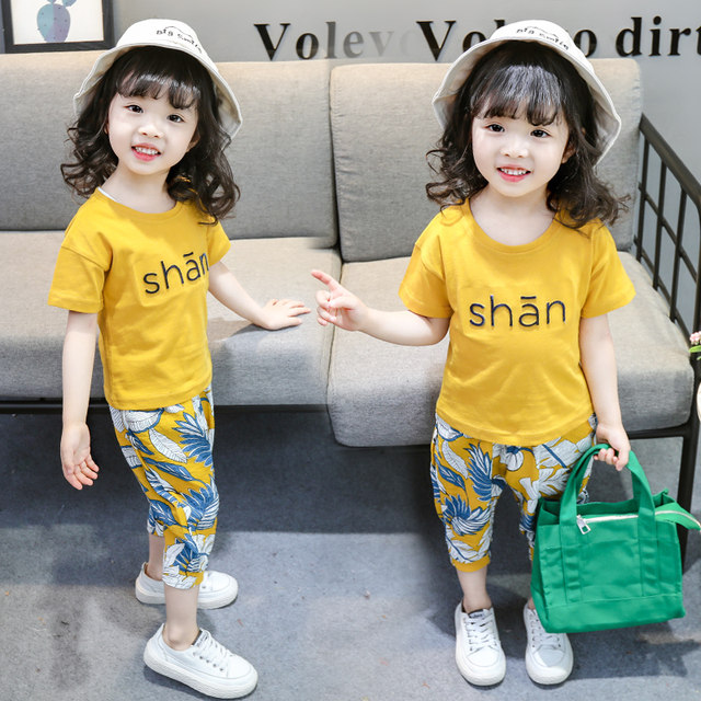 Baby Summer Clothes for Girls Aged 1-3 Years Suit Fashion 0 K-style 2 ...
