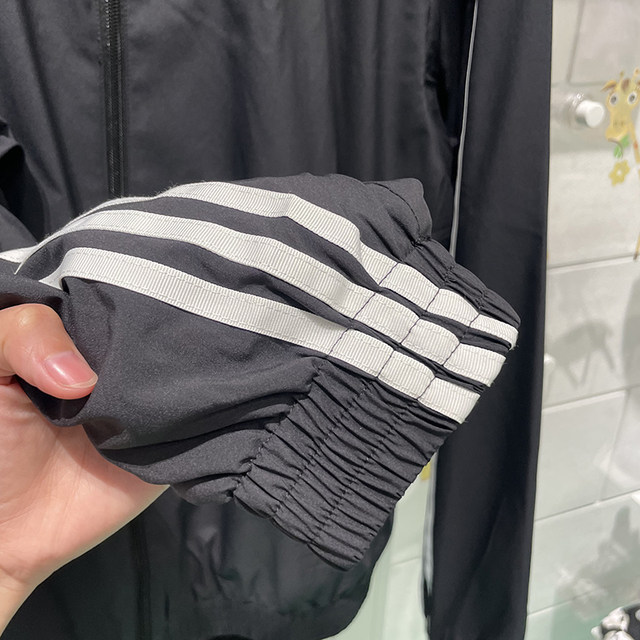 Adidas Three -leaf Grass 2024 Autumn Women's Disassembled Sleeve Sleeve ...