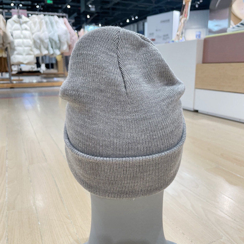 Adidas men's and women's hats 2024 winter embroidered small label gray ...