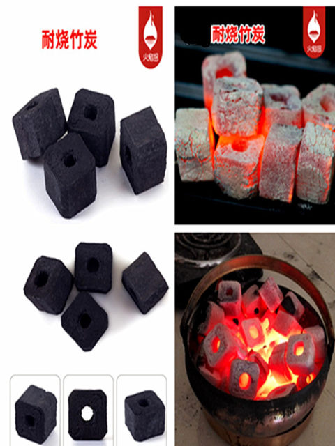 High temperature bamboo charcoal tea charcoal barbecue charcoal heating ...