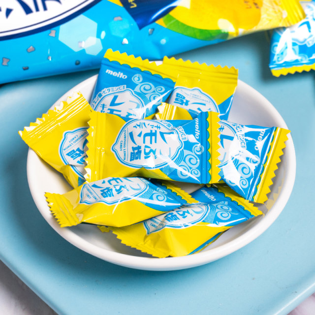Japanese famous candy meito salty lemon candy imported fruit candy ...