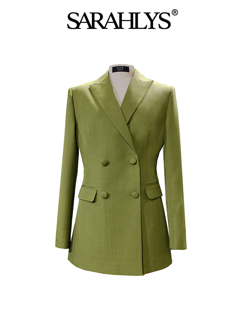 Sarahlys niche designer brand brand avocado green west suit French ...