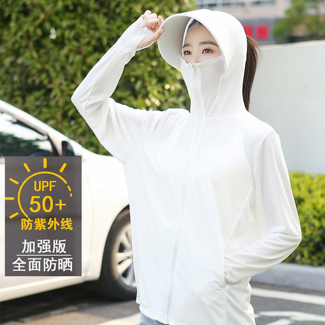 Ice silk sun protection clothing for women, anti-UV outdoor driving sun ...