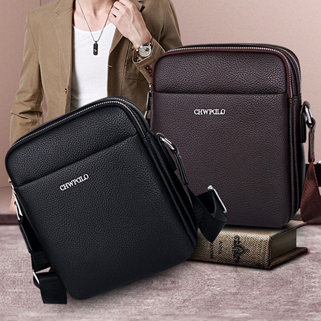 Paul Mini Men's Small Bag Leather Shoulder Messenger Bag Genuine ...