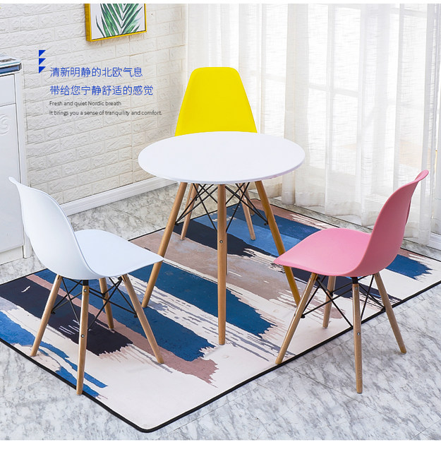 Discussion of the reception exhibition simple small round table home ...