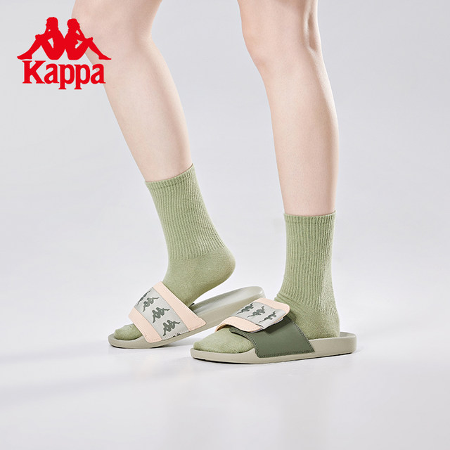Kappa Kappa string label slippers new couple men's and women's slip-on ...