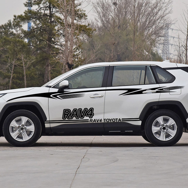Toyota new and old RAV4 car stickers Rongfang body stickers special ...