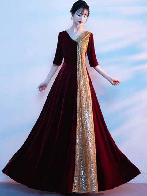 Chorus Group Performance Costume Women's Adult Long Dress 2025 New ...