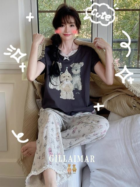 Gill Aimar Little Bear Home Genuine 2025 Spring Cute Cartoon Lace Dog ...