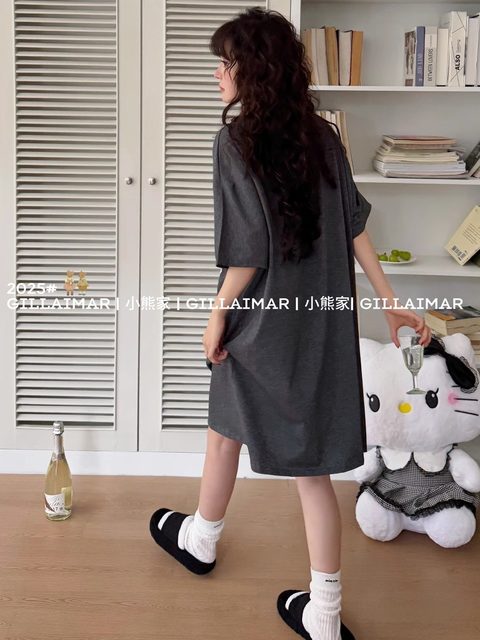 Three-color nightgown Gill Aimar Bear Home Authentic Summer Cute ...