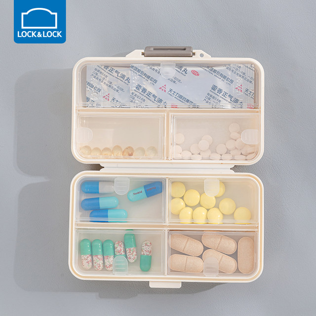 LOCK&LOCK pill box, portable medicine dispensing box, portable medicine ...