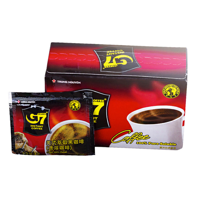 Vietnam original imported genuine Zhongyuan G7 refreshing black coffee ...