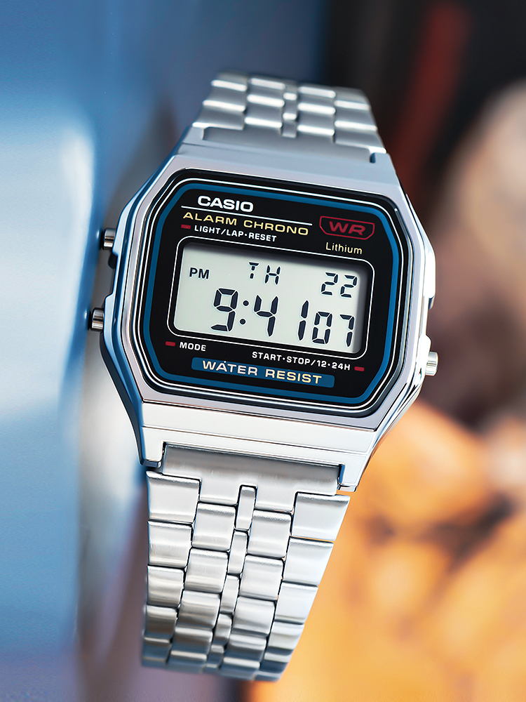 Reloj Digital Casio A158WA-1DF - Acero Inoxidable, Tono Dorado