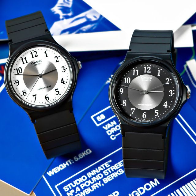 Casio CASIO student sports watch simple quartz unisex small black watch ...