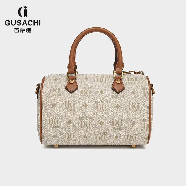 GUSACHI GUSACH bag 2024 new embroidered owl Boston bag single shoulder ...