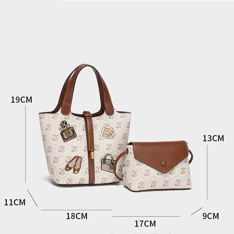 GUSACHI GUSACH genuine leather vegetable basket bucket bag 2024 new ...