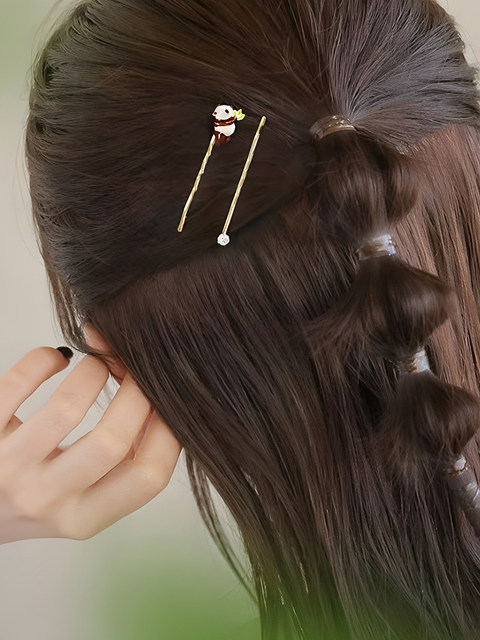 OSEWAYA hair clip panda pair clip cute animal hairpin Japanese ...