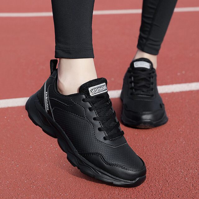 Spring Brand Womens Shoes Sneakers Leather Waterproof Light Running