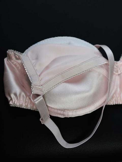 100% mulberry silk zero-bound anti-convex silk bra thin style without steel rings comfortable ...