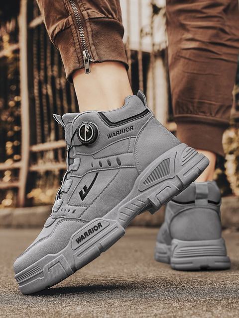 Pull-Back Men's Martin Boots 2025 New Model Hiking Work Boots with ...