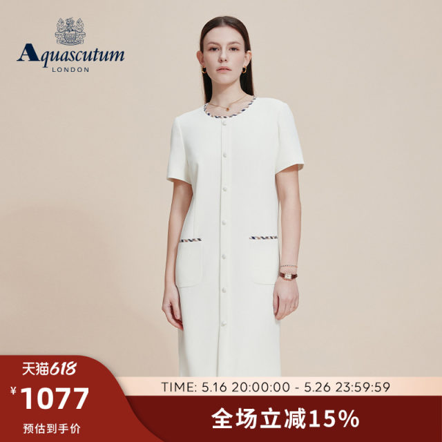 Aquascutum/Yager Shidan 2025 spring and summer new women's dress with ...