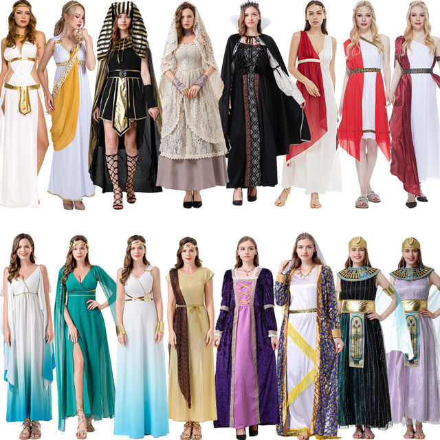 Halloween stage cosplay costume adult COS goddess Greek Queen Cleopatra ...